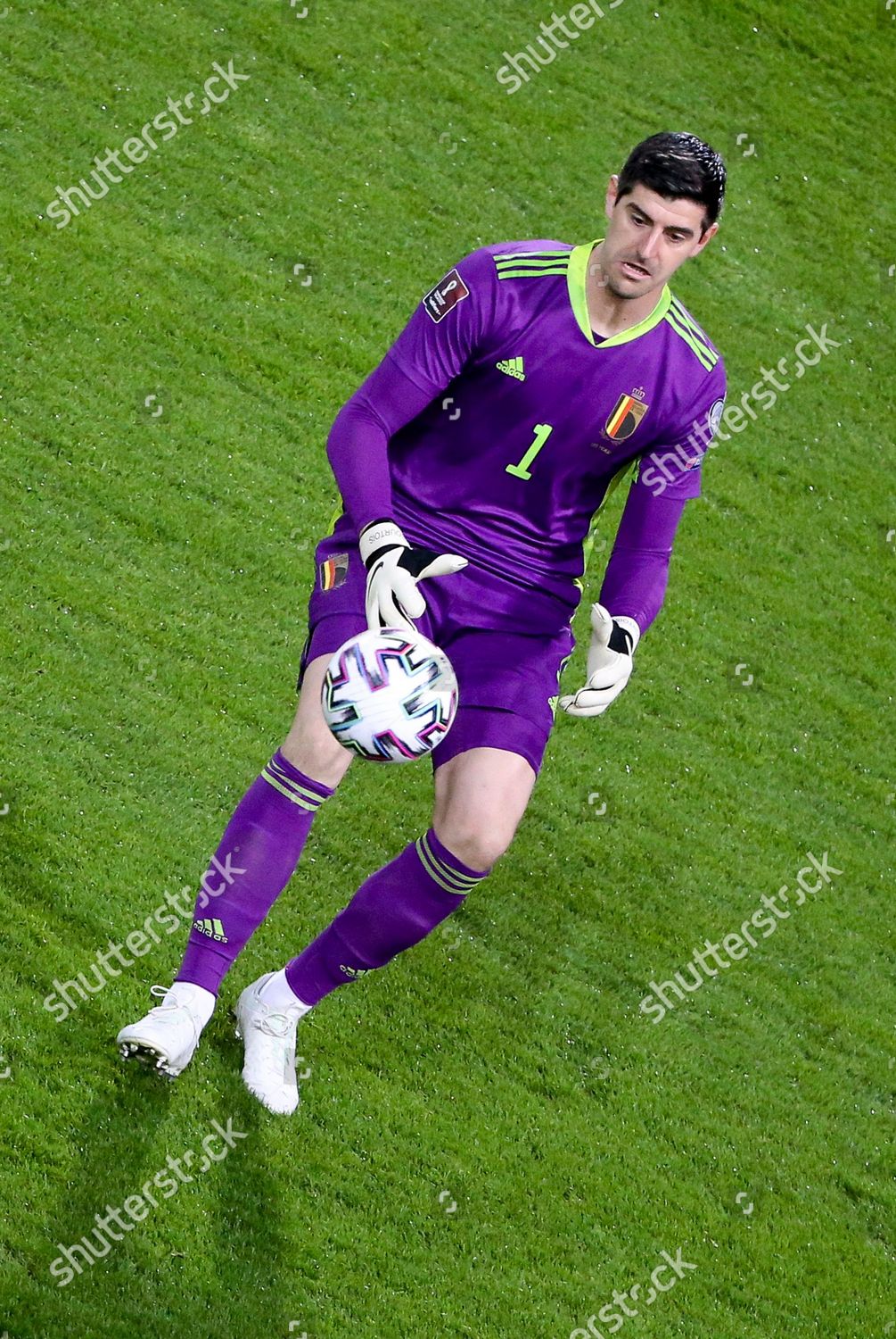 Goalkeeper Belgium Thibaut Courtois During Fifa Editorial Stock Photo ...