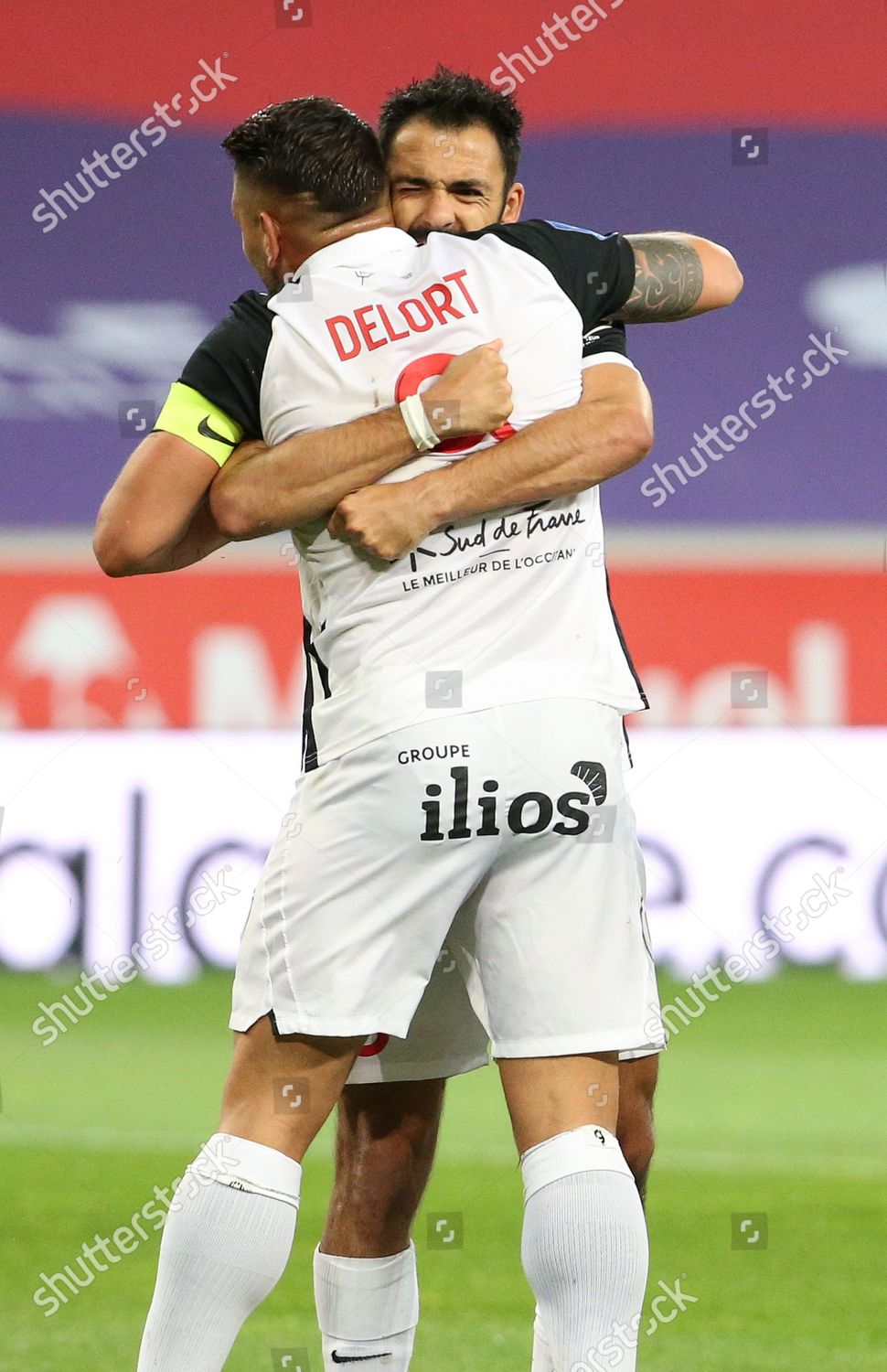 Andy Delort Montpellier Celebrates His Goal Editorial Stock Photo ...