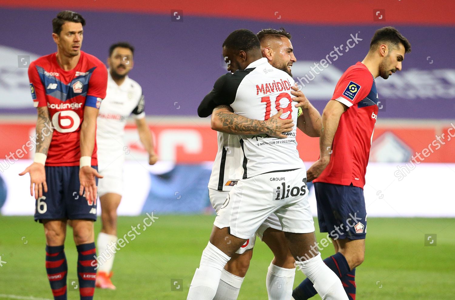 Andy Delort Montpellier Celebrates His Goal Editorial Stock Photo ...