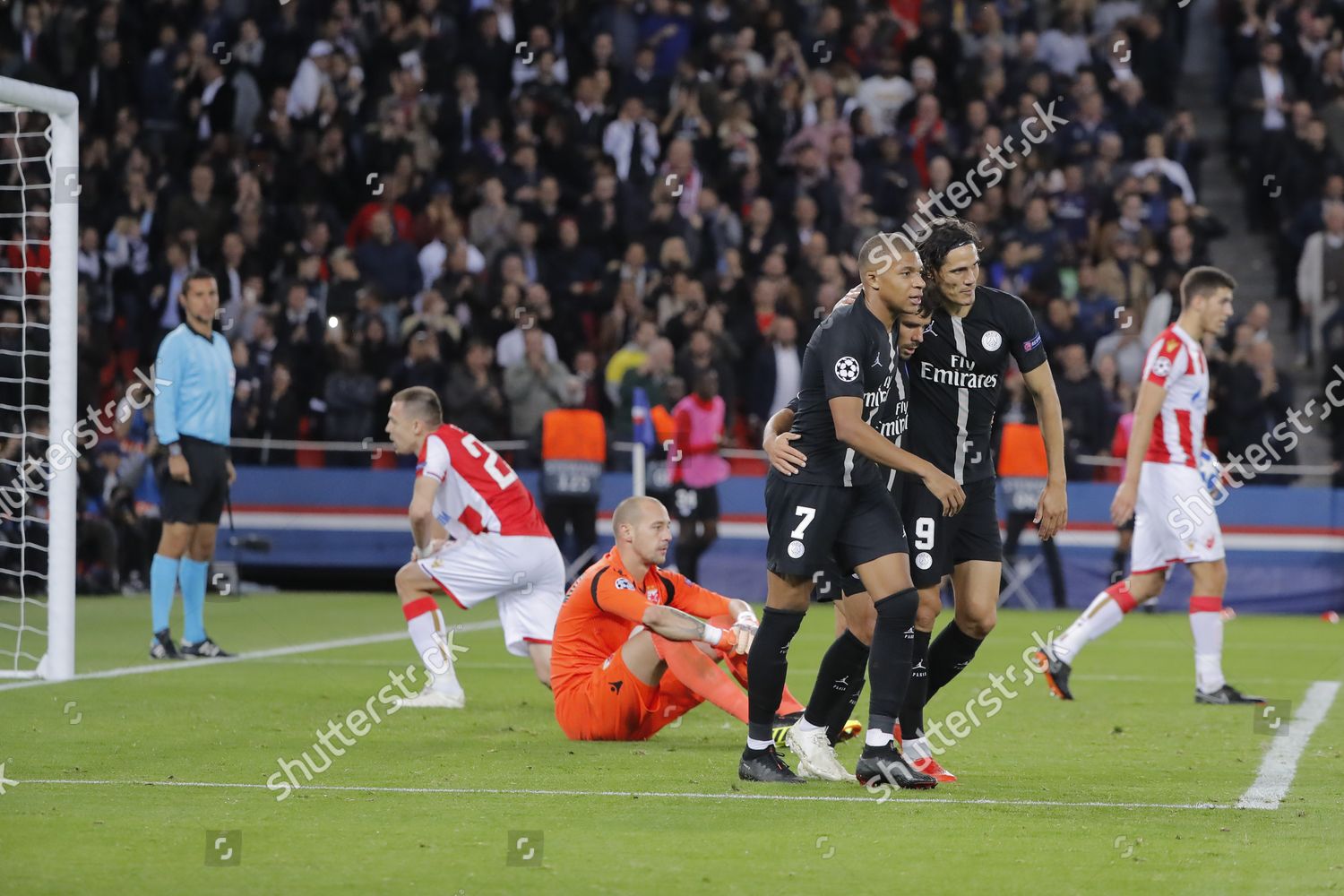 Kylian Mbappe Psg Scored Goal Celebration Editorial Stock Photo - Stock ...