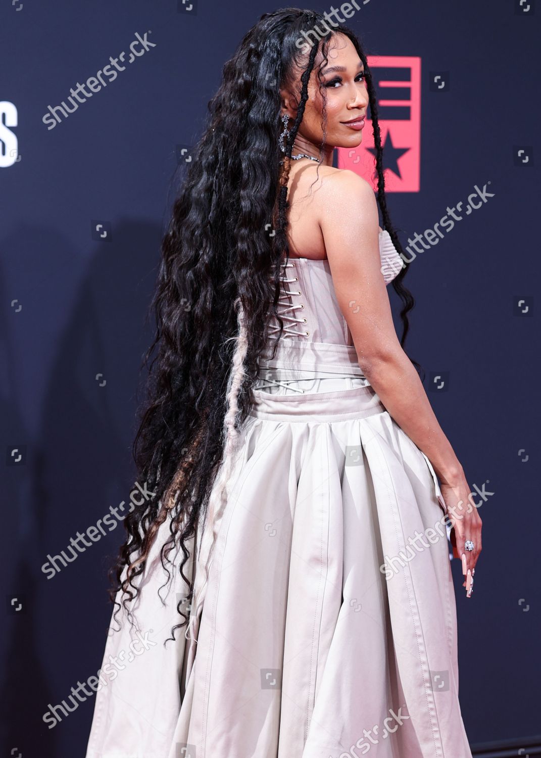 American Rapper Bia Arrives Bet Awards Editorial Stock Photo - Stock ...