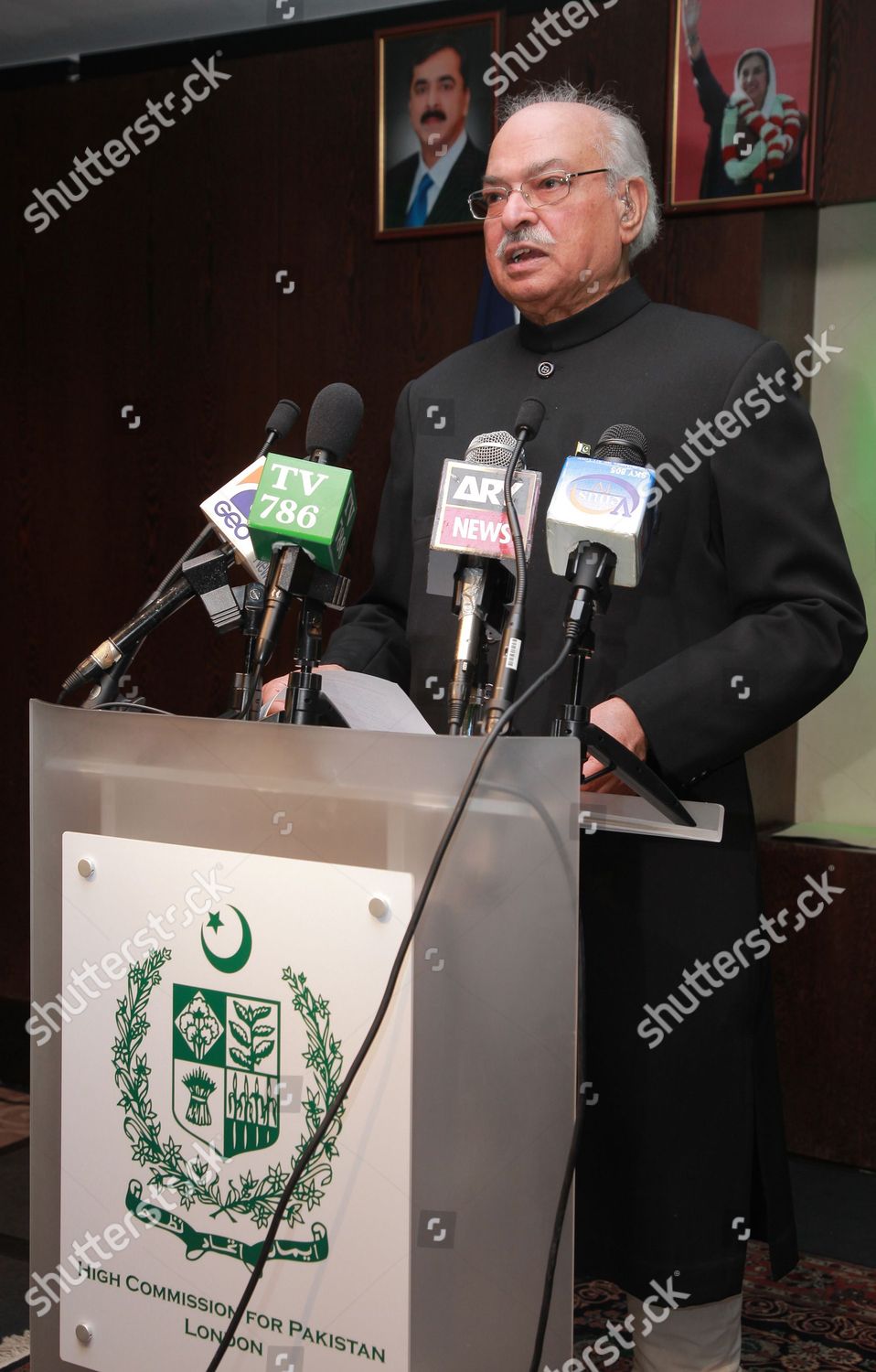 Pakistan High Commissioner Wajid Shamsul Hasan Editorial Stock Photo ...