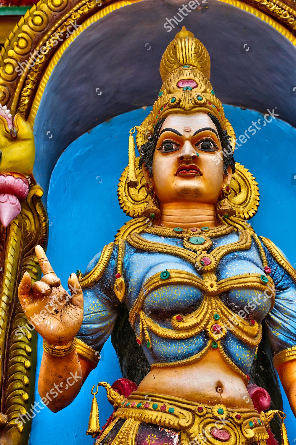 Statue Female Guardian Deity Entrance Vattappalai Editorial Stock Photo - Stock Image | Shutterstock