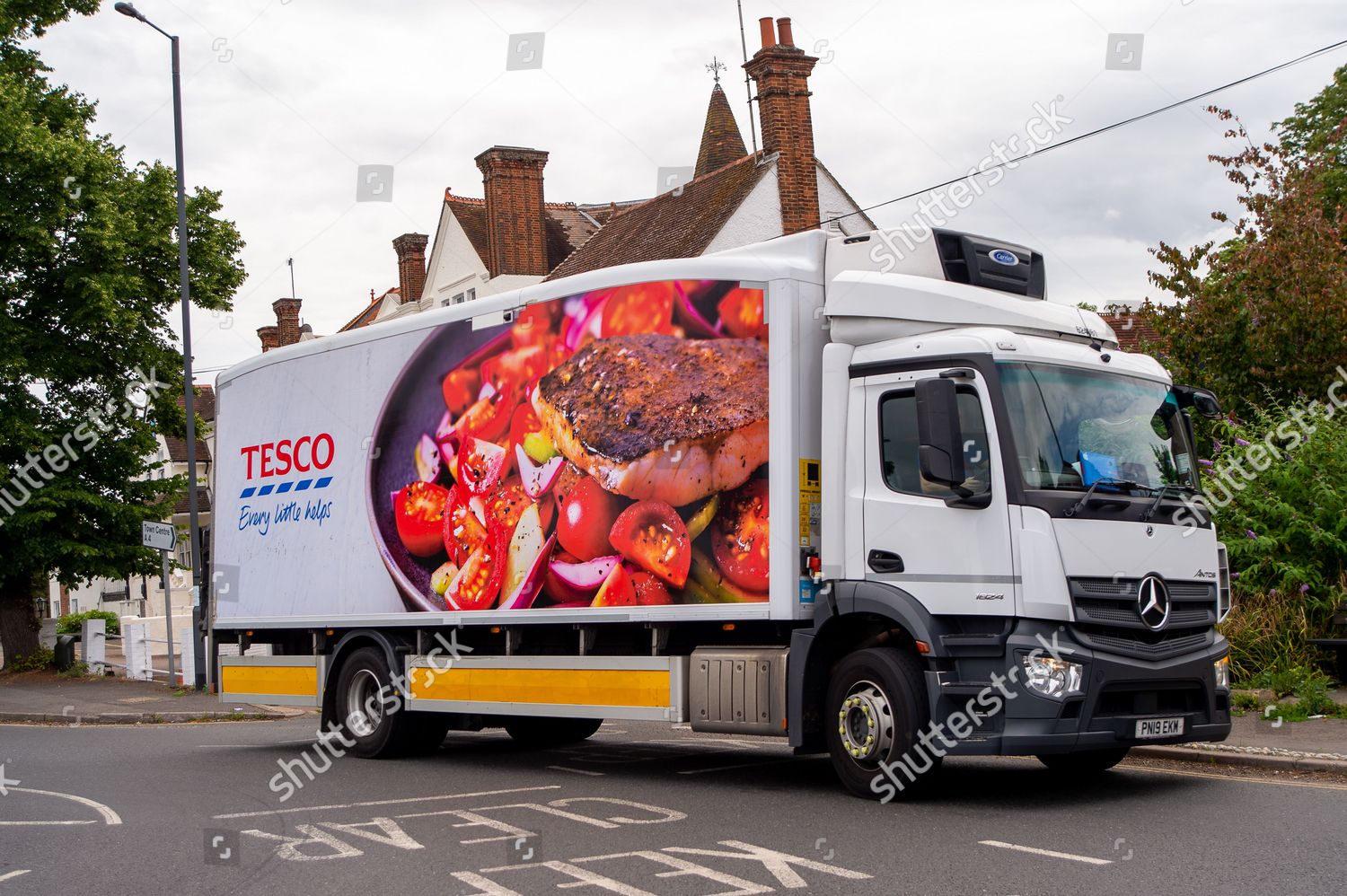 Tesco Supermarket Lorry On A4 Maidenhead Editorial Stock Photo - Stock ...