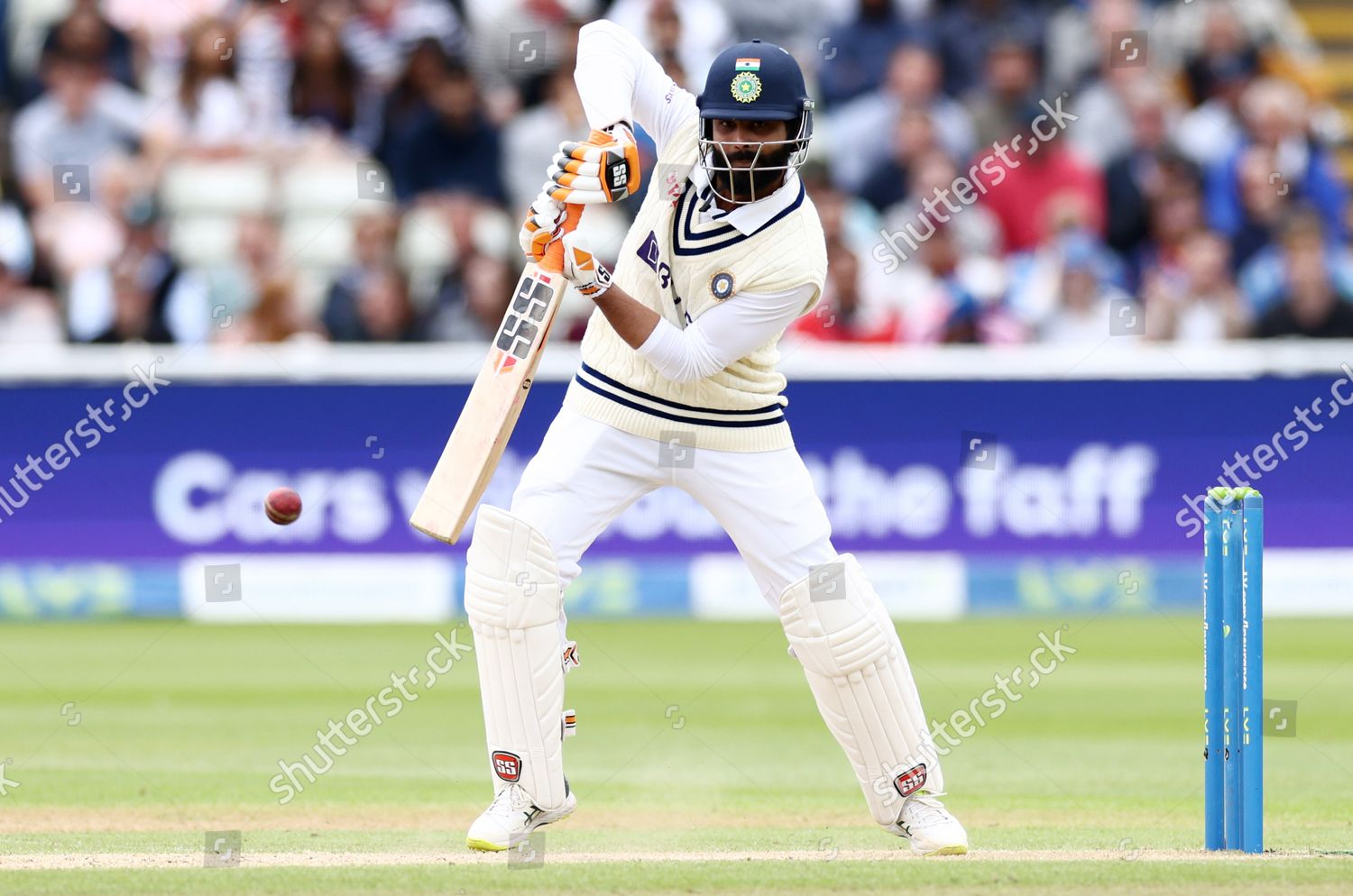 Ravindra Jadeja India Batting Action Editorial Stock Photo - Stock ...