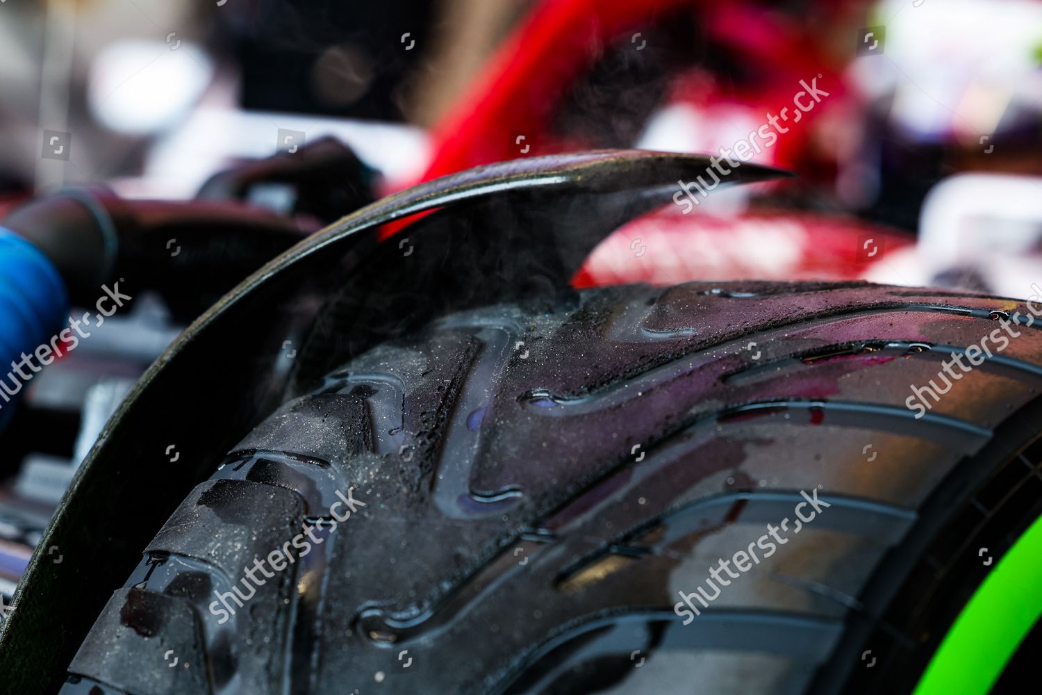 Pirelli Rain Tyre Atmosphere During Formula Editorial Stock Photo ...