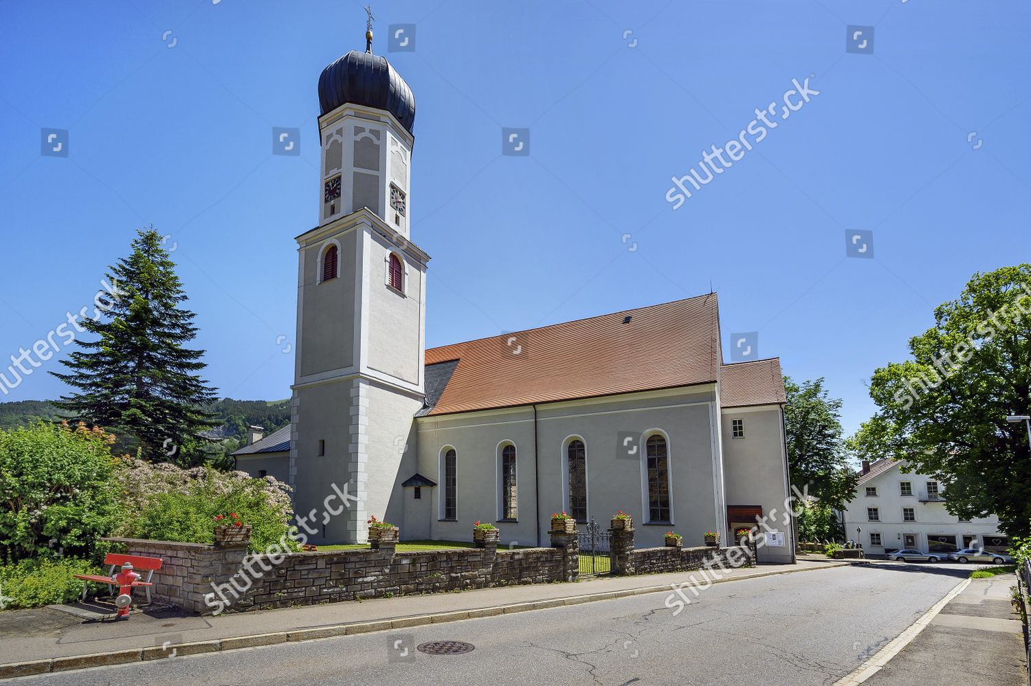 Church St Stephen Rettenberg Allgaeu Bavaria Editorial Stock Photo ...