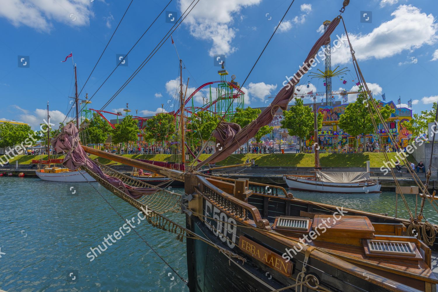 Traditional Sailing Ship Germania Harbour Fair Editorial Stock Photo ...