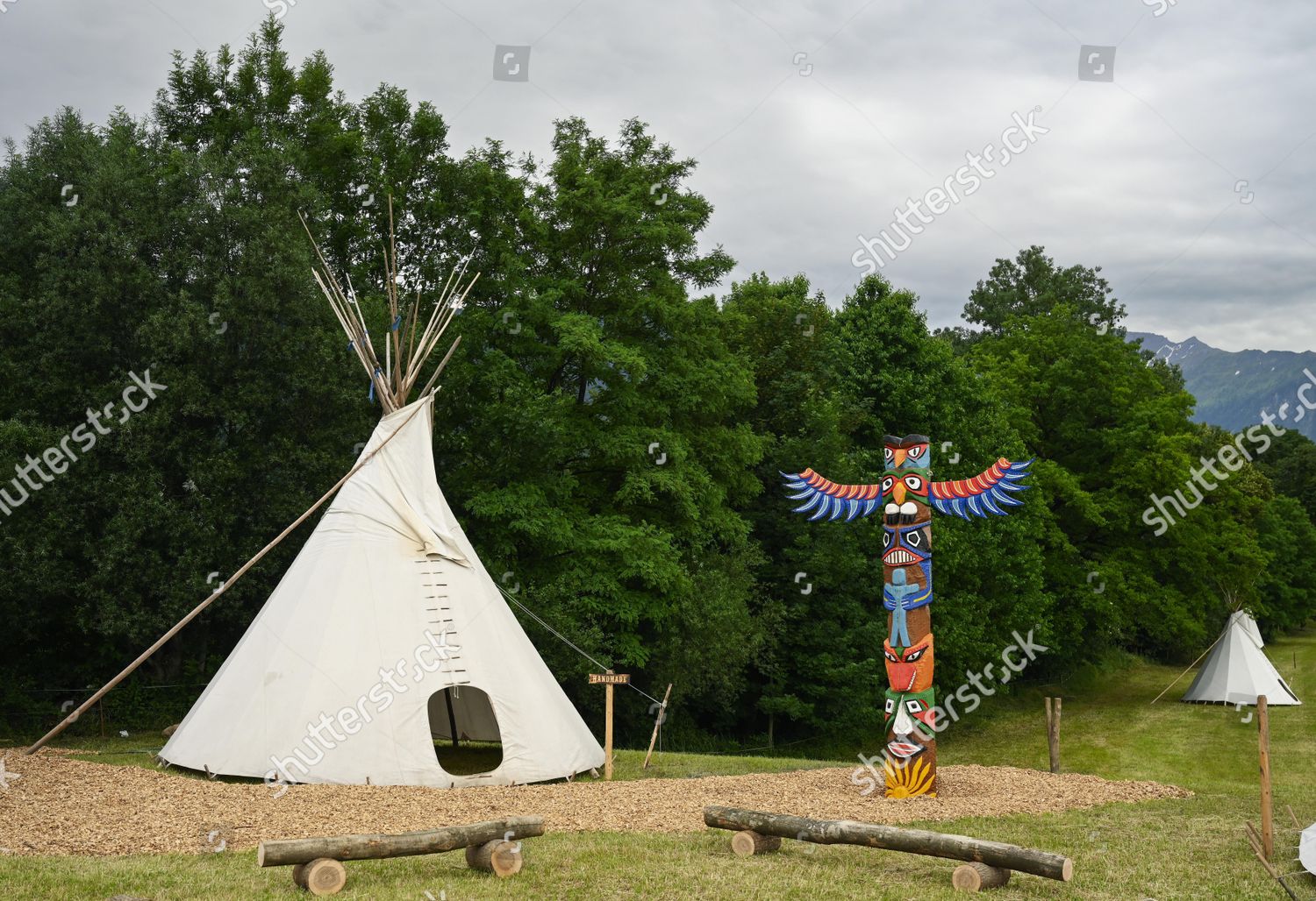 Indian Tent Torture Stake Editorial Stock Photo - Stock Image ...