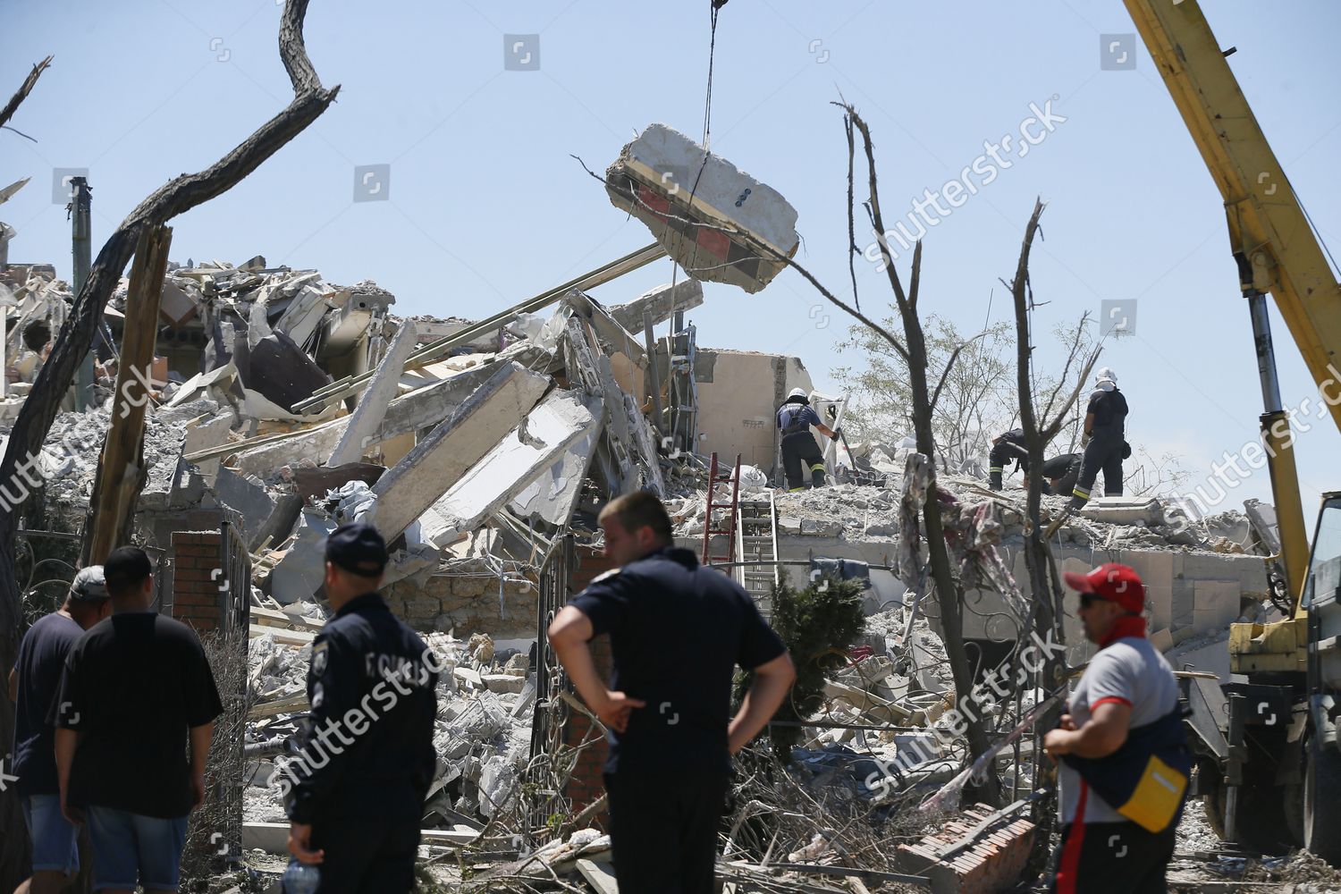 View Damaged House Recreation Center After Editorial Stock Photo ...