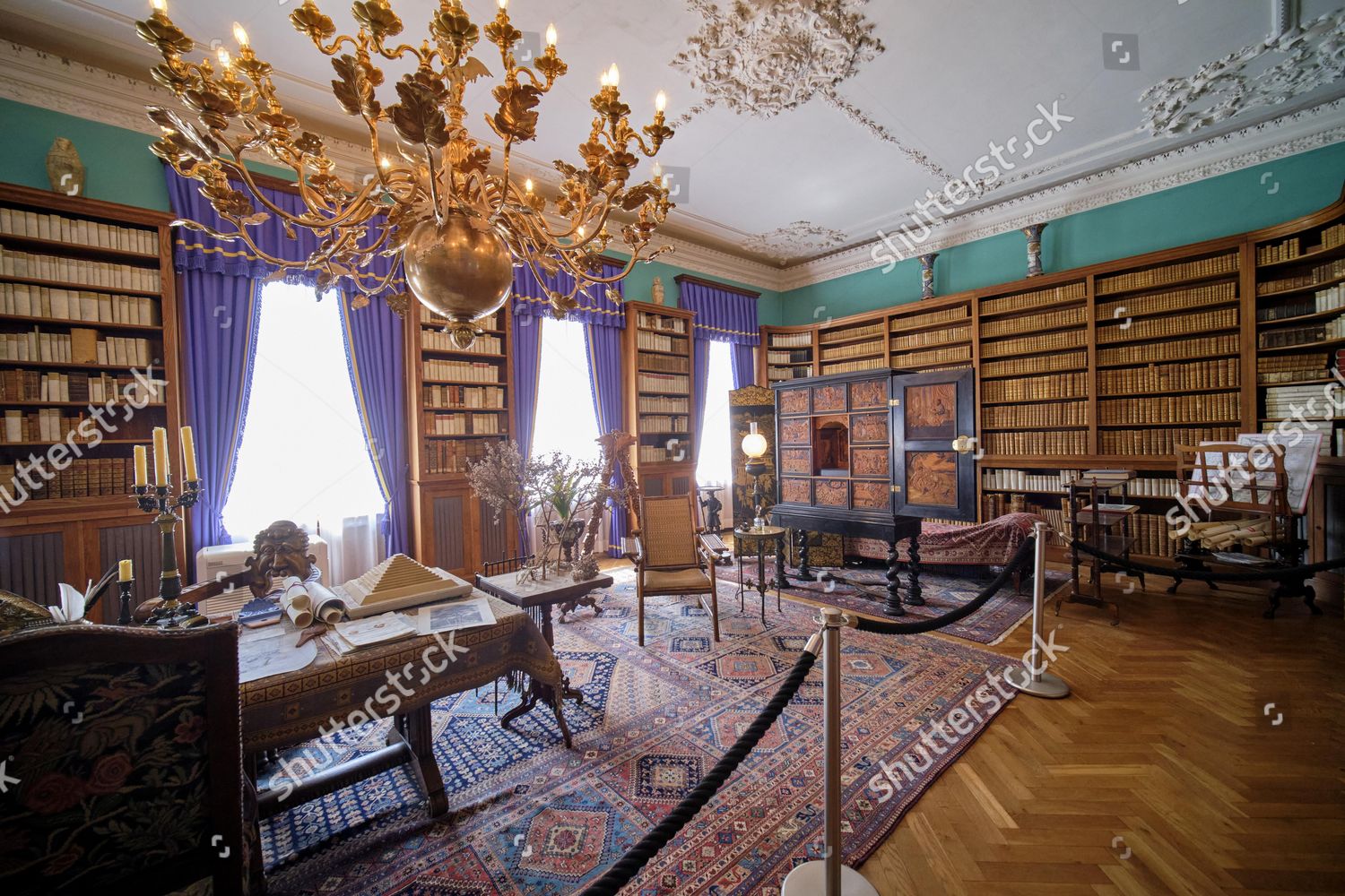 Puecklercallenberg Library Interior View Branitz Palace Editorial Stock ...