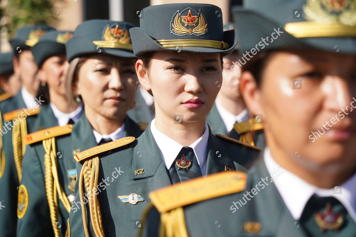 Female Employees Institute Army Graduation Ceremony Editorial Stock ...