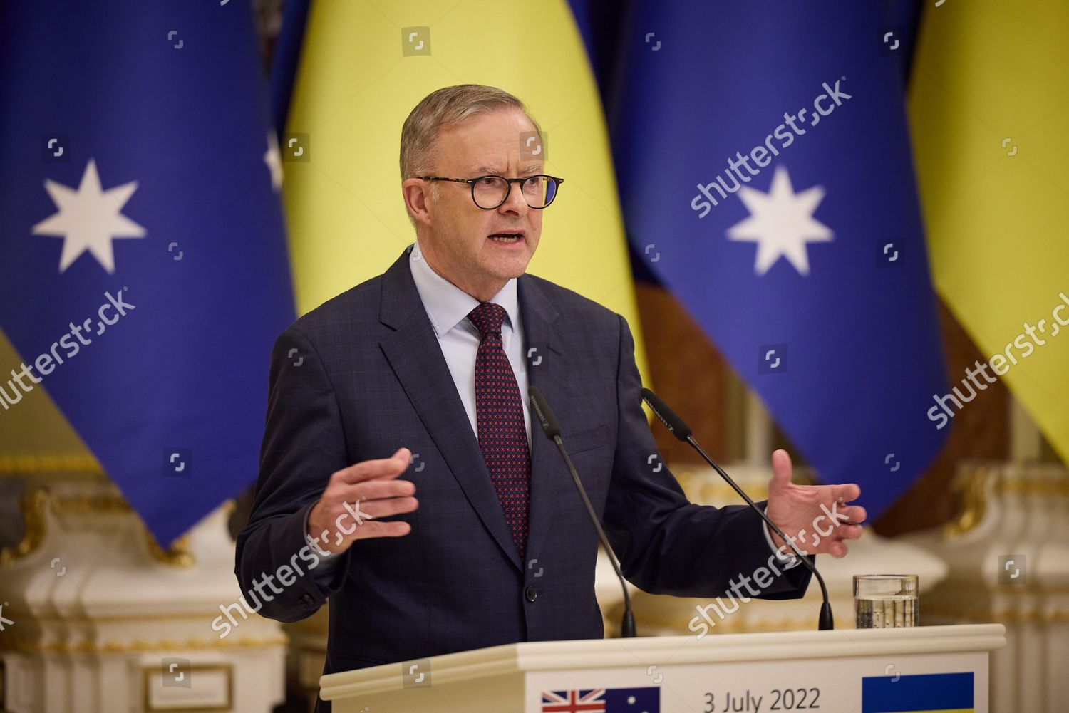 Australian Prime Minister Anthony Albanese Visits Editorial Stock Photo ...