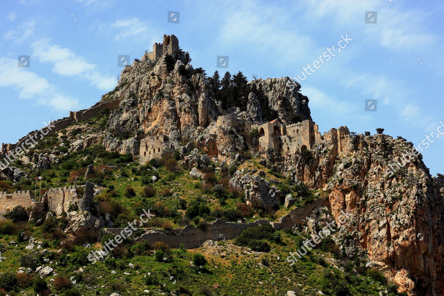 Northern Cyprus Medieval Castle Ruins St Editorial Stock Photo - Stock ...