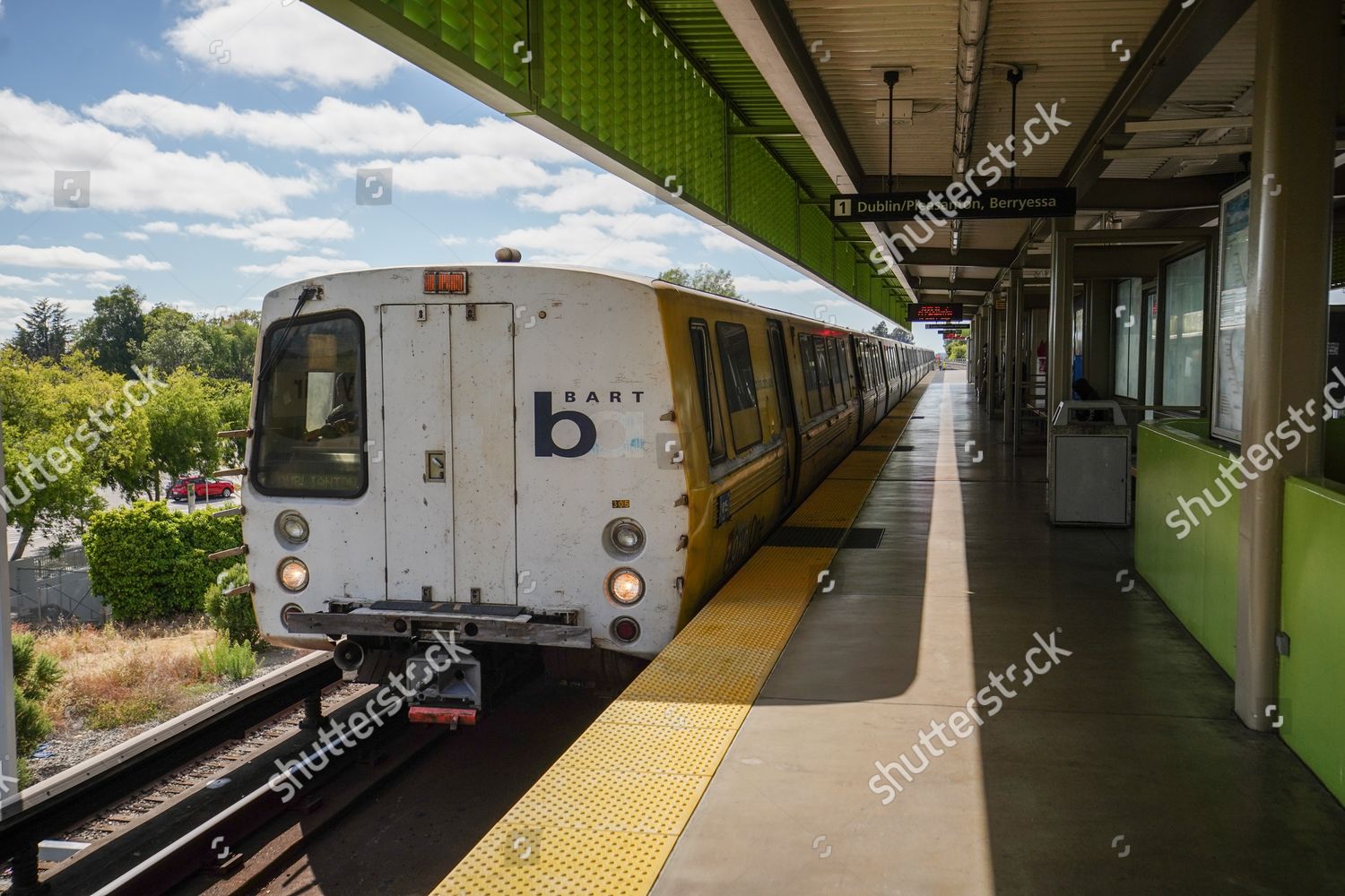 Train Bart Drives On Track Bart Editorial Stock Photo - Stock Image ...