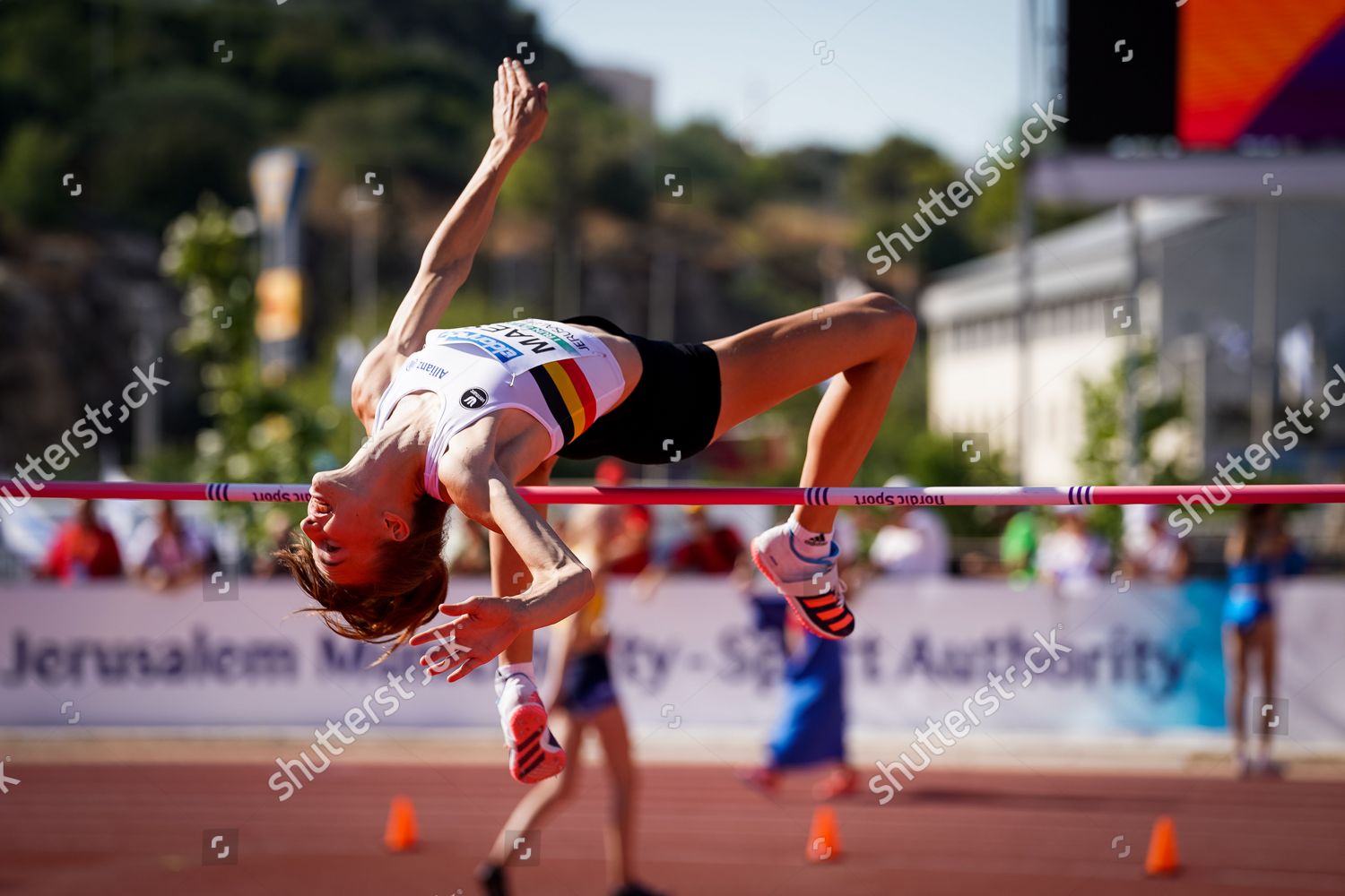 Belgian Athlete Merel Maes Pictured Action Redaktionelles Stockfoto ...