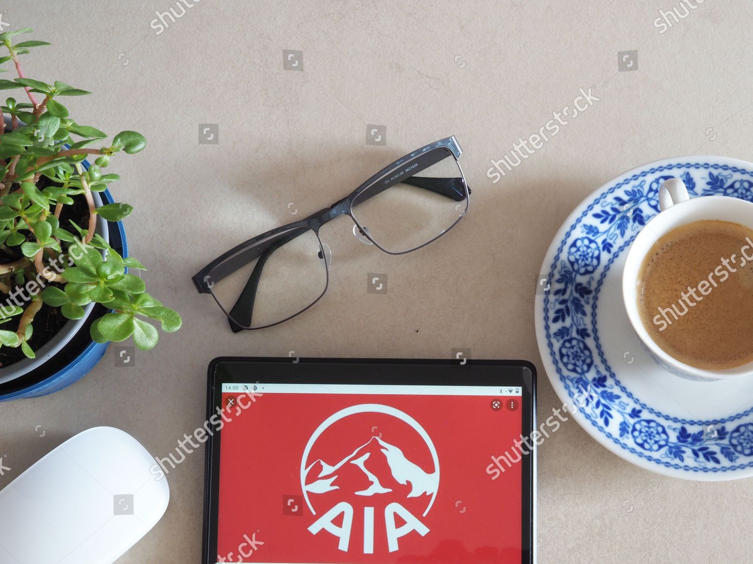 This Photo Illustration Aia Group Logo Editorial Stock Photo - Stock ...