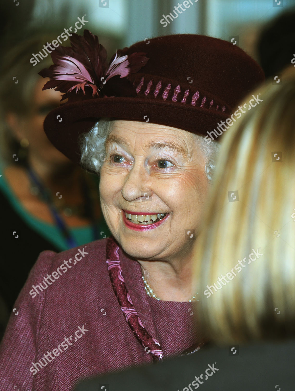 Queen Elizabeth Ii Talking Teaching Staff Editorial Stock Photo - Stock ...