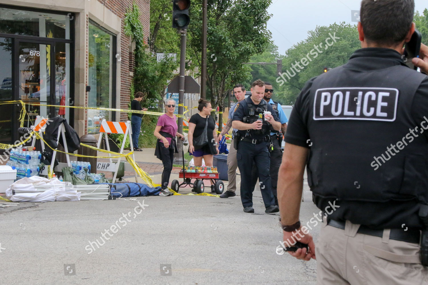 Area Blocked Off By Police Where Editorial Stock Photo - Stock Image ...