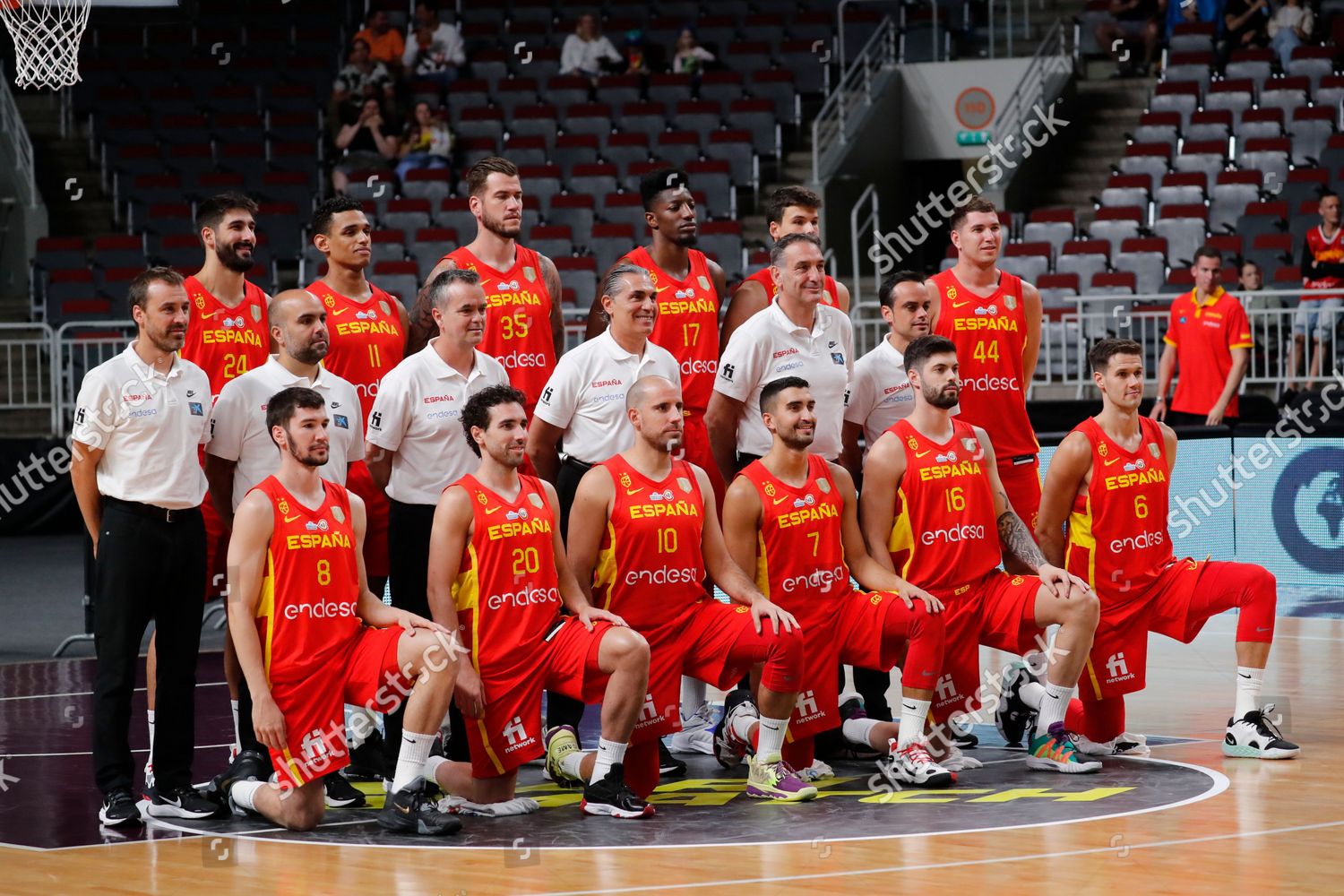 Spains Team Poses Prior Fiba Basketball Editorial Stock Photo - Stock ...