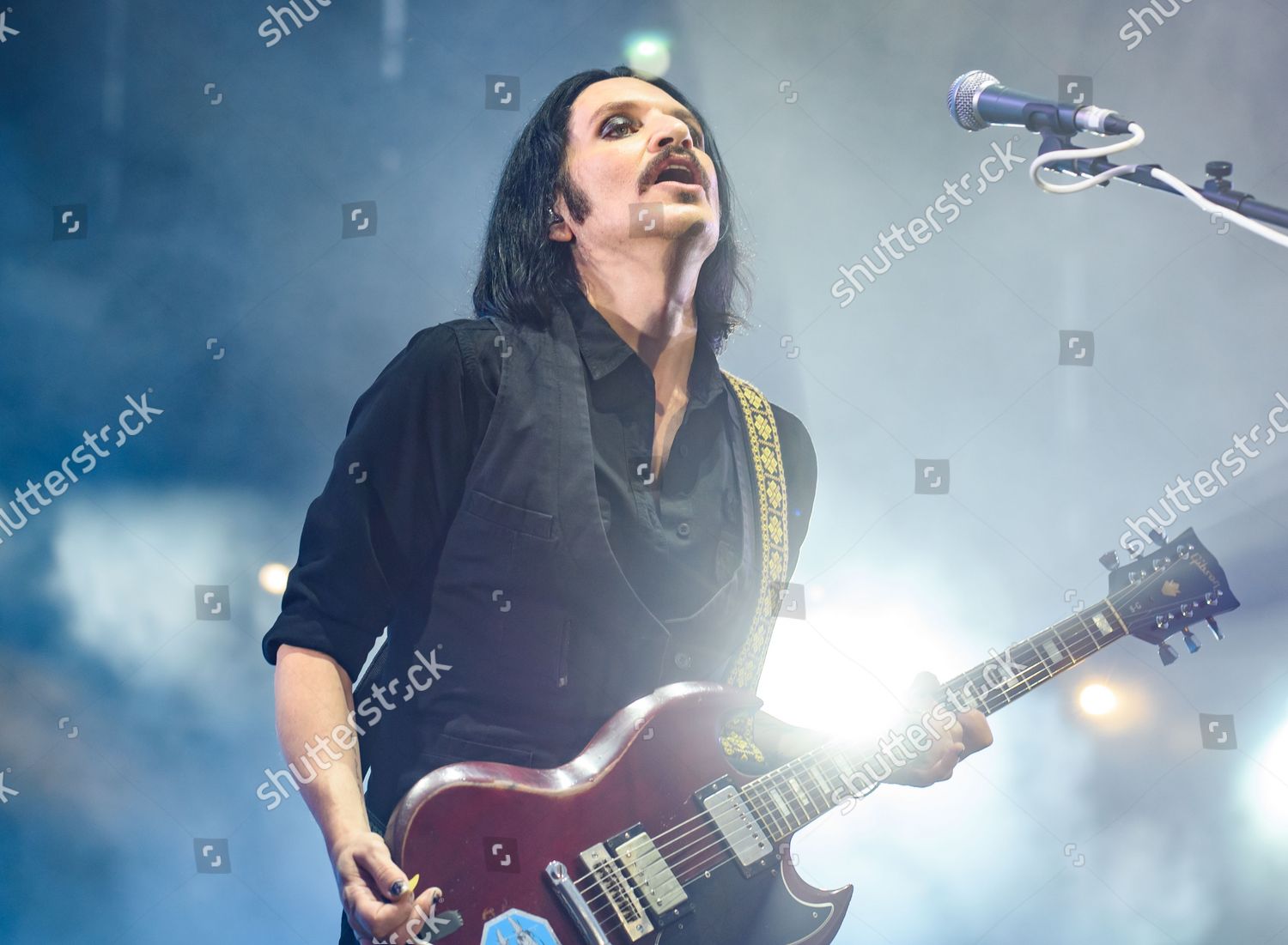 British Rock Band Placebo Singer Brian Editorial Stock Photo - Stock ...