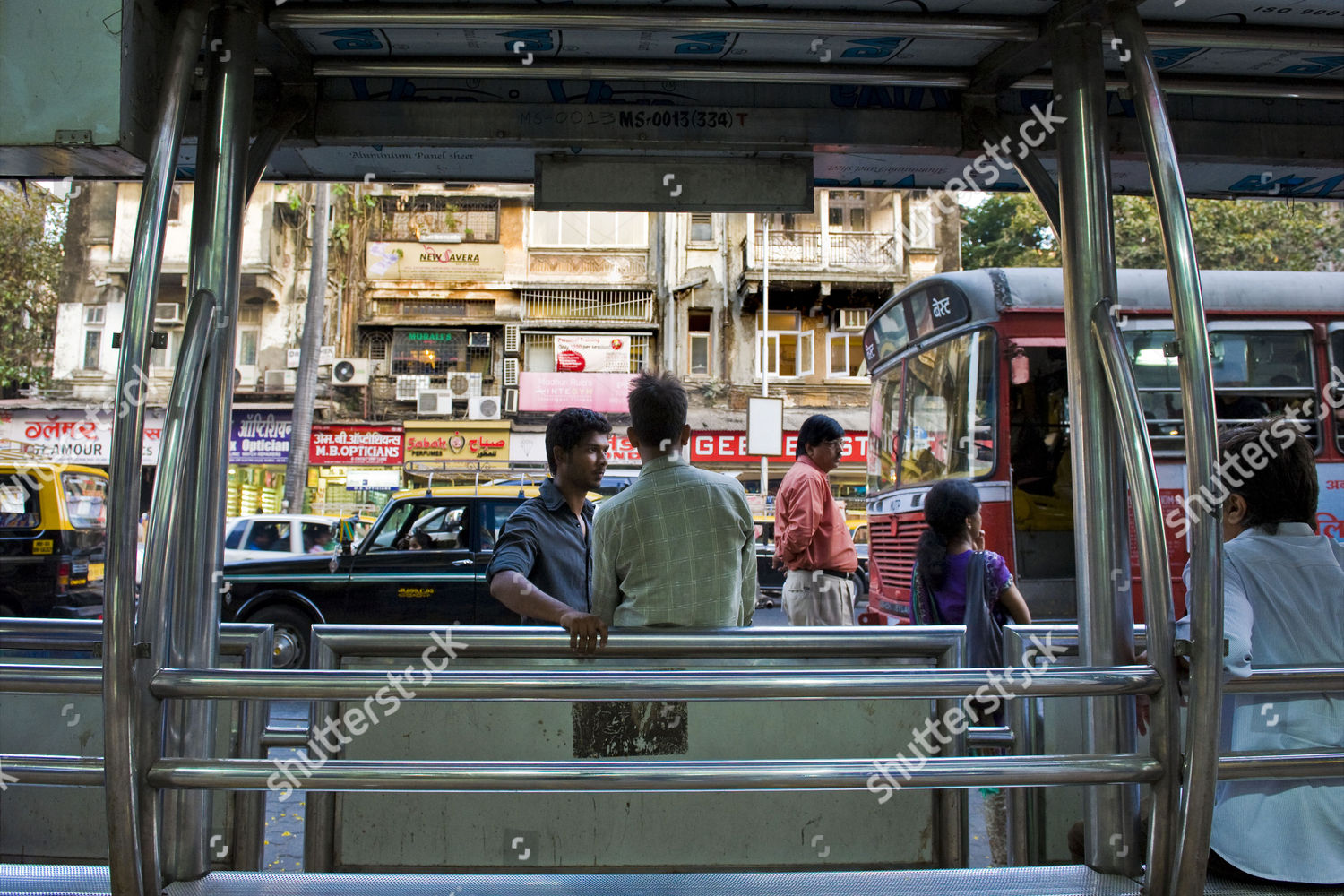 Bus Stop Colaba Mumbai India Editorial Stock Photo - Stock Image ...