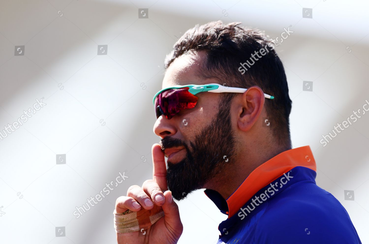 Virat Kohli India Puts His Finger Editorial Stock Photo - Stock Image ...