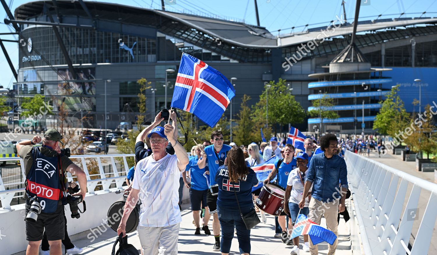 Icelandic Fans Supporters Pictured Ahead Game Editorial Stock Photo ...