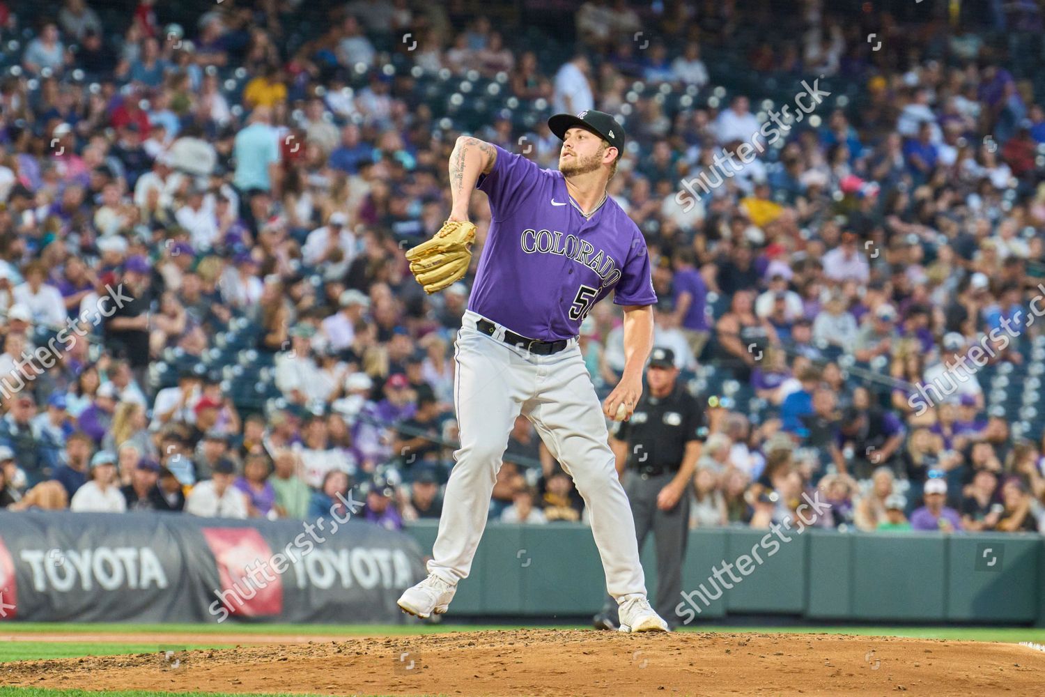 Colorado Pitcher Lucas Gilbreath 58 Throws Editorial Stock Photo ...