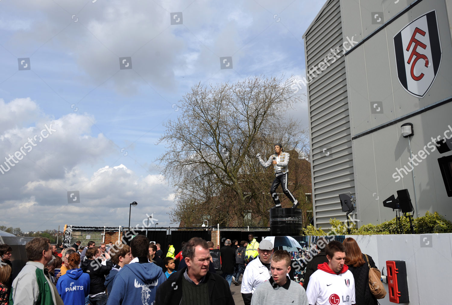 Fulham Fans Walk Past Recently Unveiled Editorial Stock Photo - Stock ...