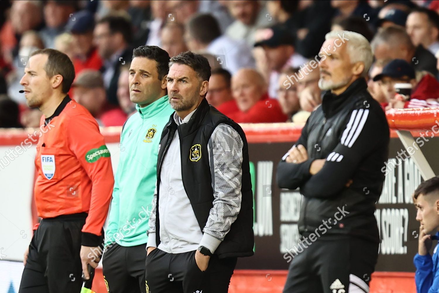 Dumbarton Manager Stevie Farrell During Premier Editorial Stock Photo ...