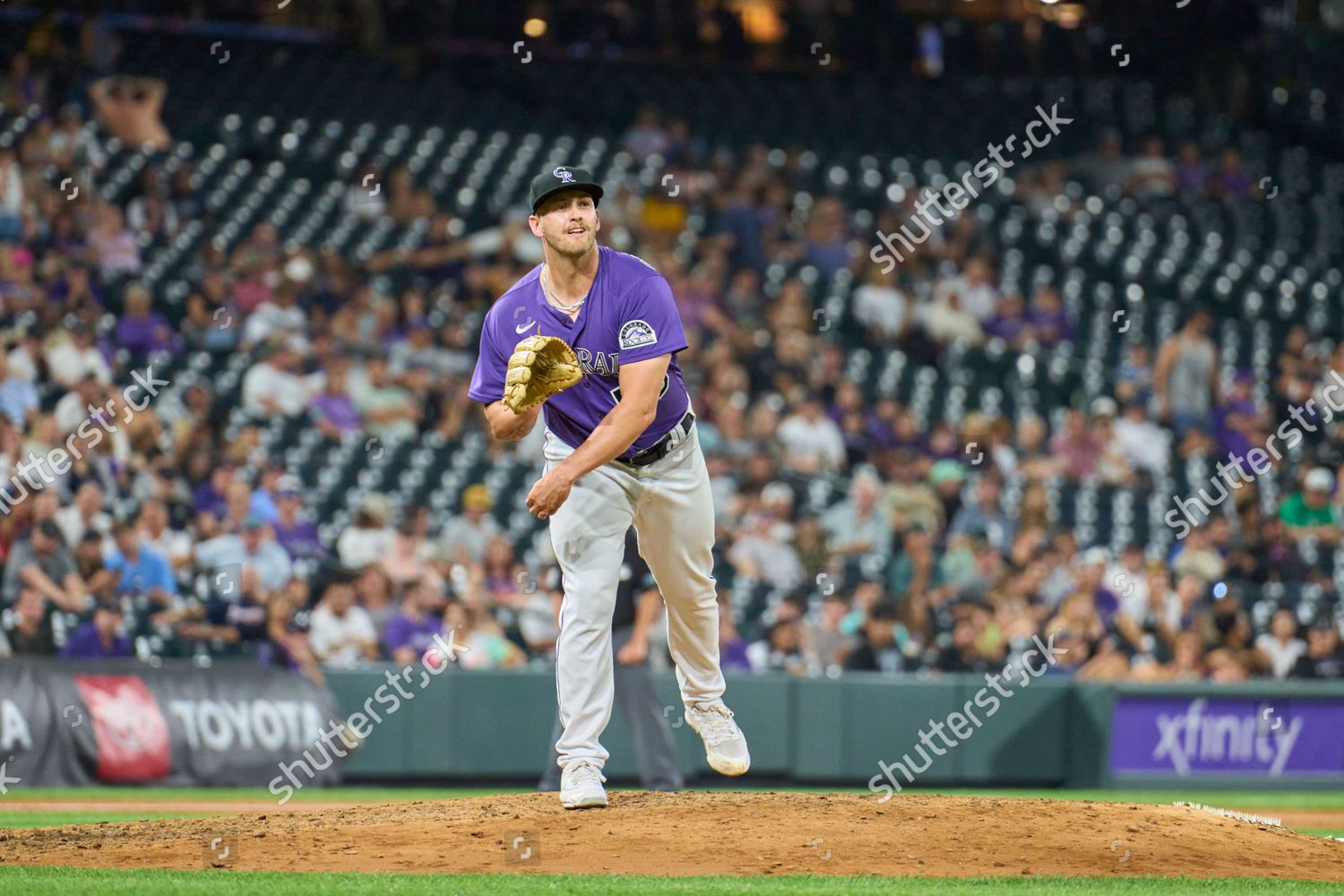 Colorado Pitcher Lucas Gilbreath 58 Throws Editorial Stock Photo ...
