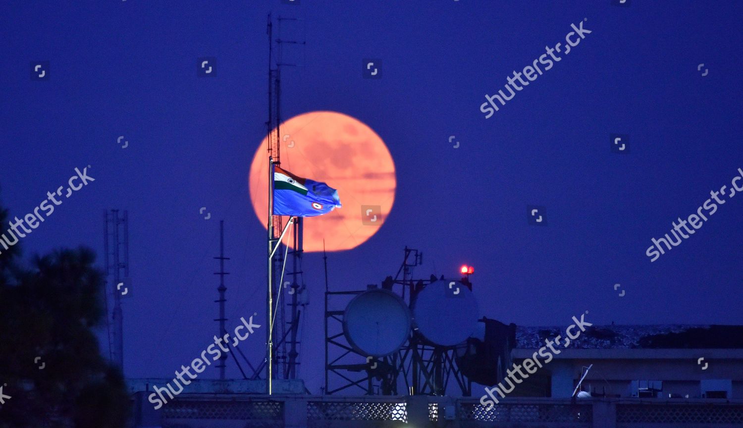 View Supermoon Called Buck Moon Seen Editorial Stock Photo - Stock Image | Shutterstock