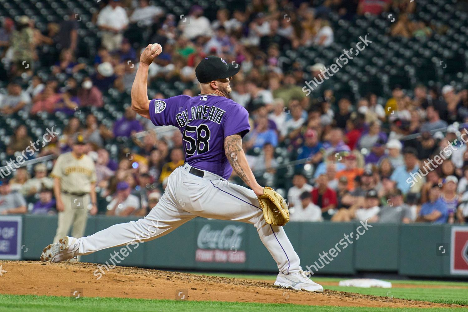 Colorado Pitcher Lucas Gilbreath 58 Throws Editorial Stock Photo ...