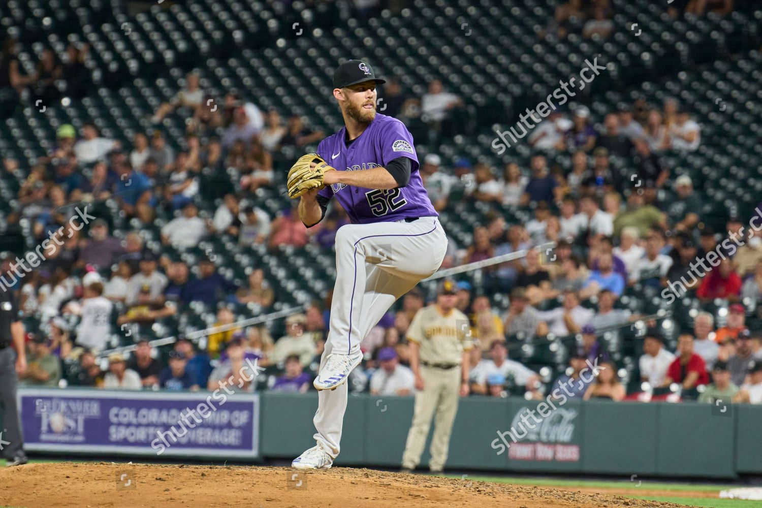 Colorado Pitcher Daniel Bard 52 Throws Editorial Stock Photo - Stock ...