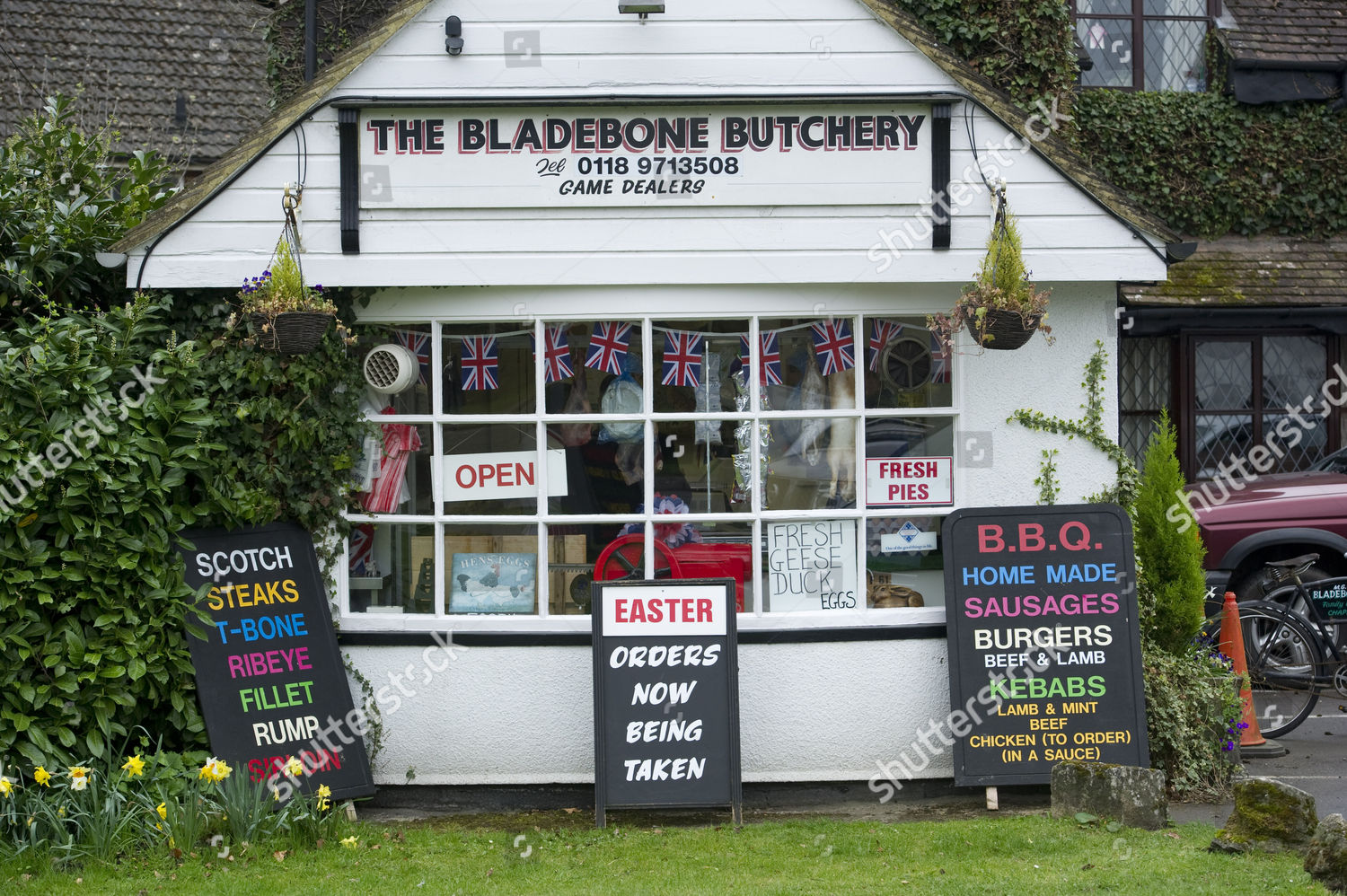 Bladebone Butchery Chapel Row Bucklebury Berkshire Editorial Stock ...