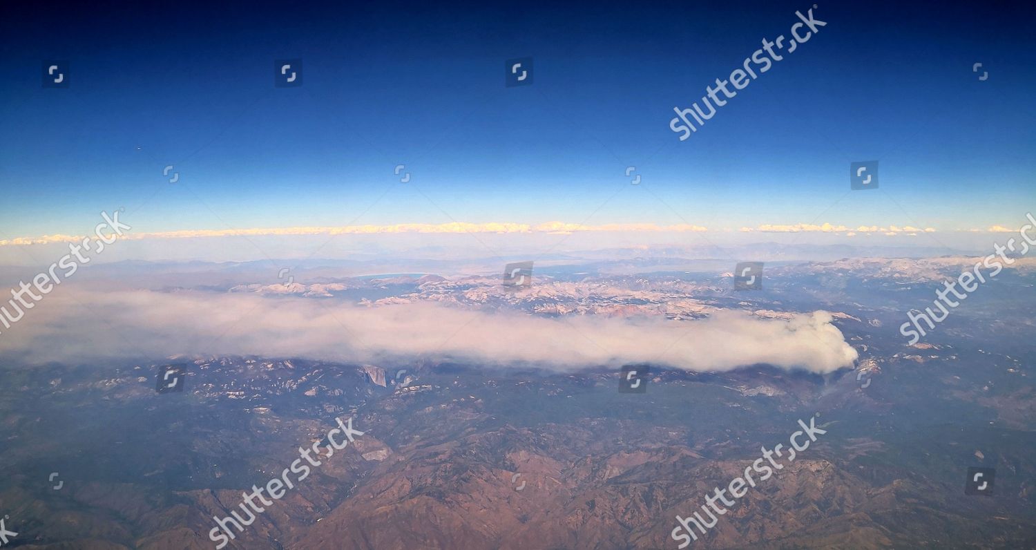 Aerial Photo Shows Afternoon Backfire Yosemite Editorial Stock Photo ...