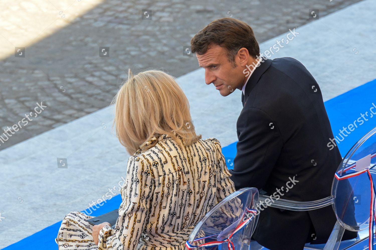 French President Emmanuel Macron Wife Brigitte Editorial Stock Photo ...