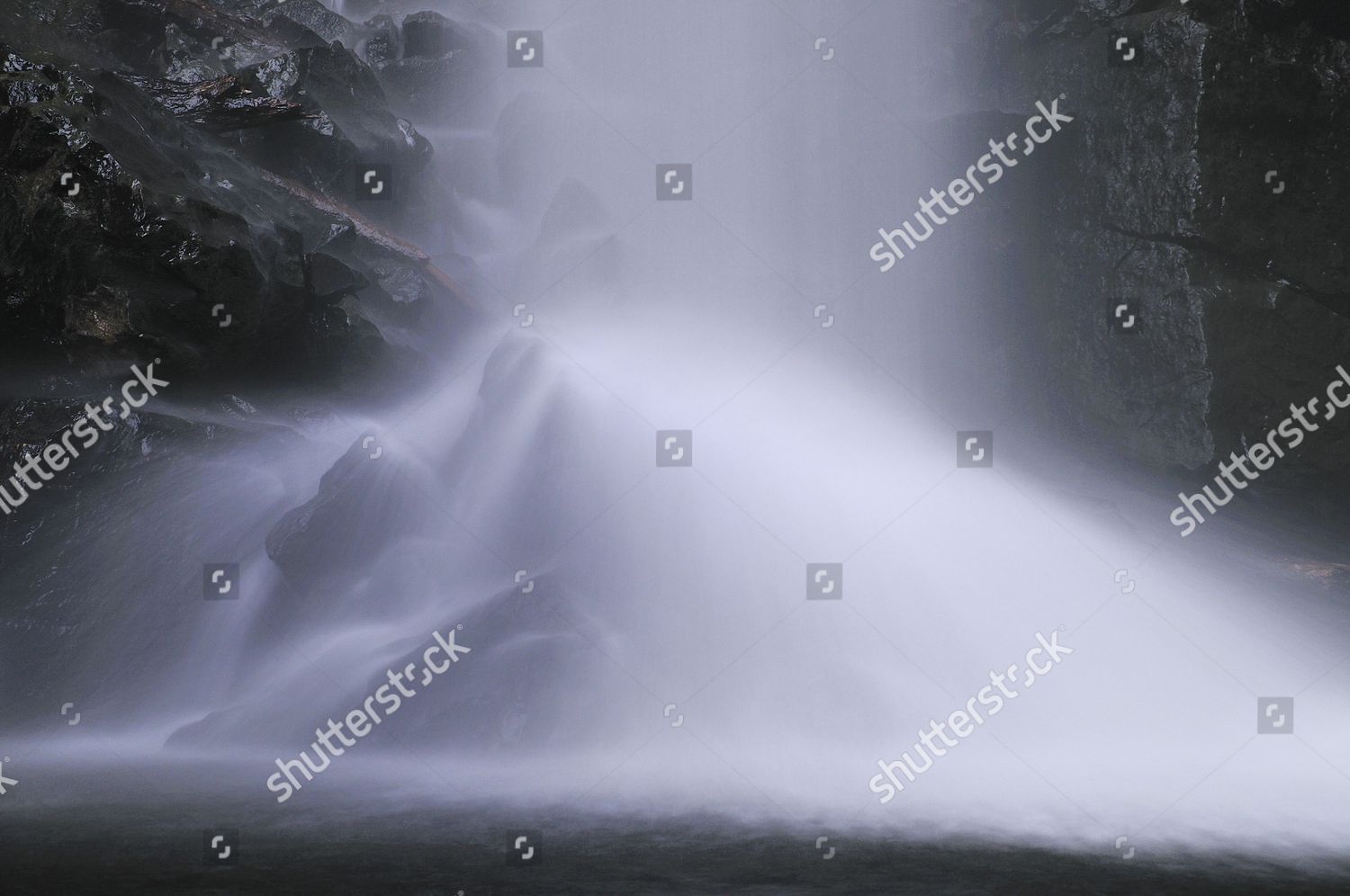 Water Hitting Rocks Waterfall Hardraw Force Editorial Stock Photo ...