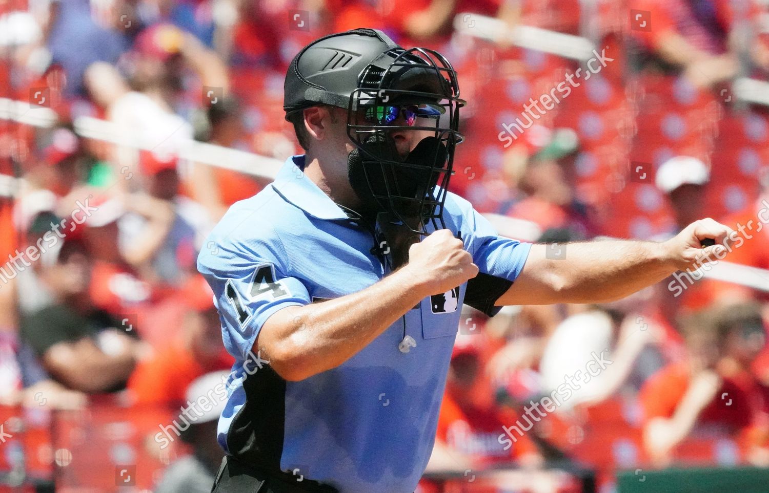 Home Plate Umpire Mark Wegner Calls Editorial Stock Photo - Stock Image ...