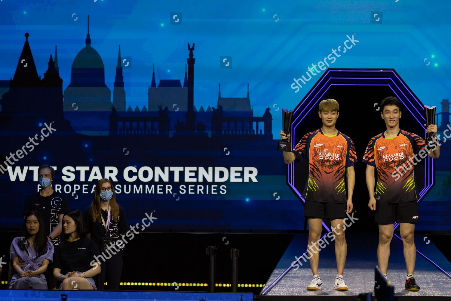 Gold Medalists Cho Daeseong Llee Sangsu Editorial Stock Photo - Stock ...