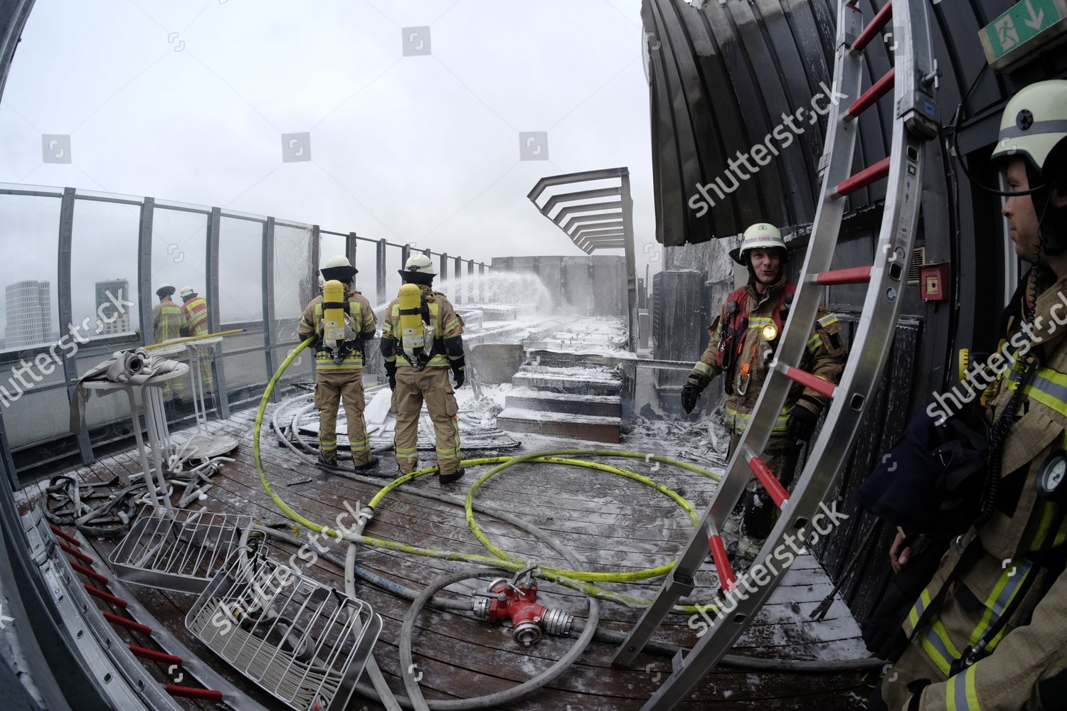 Emergency Personnel Berlin Fire Brigade Doing Editorial Stock Photo ...