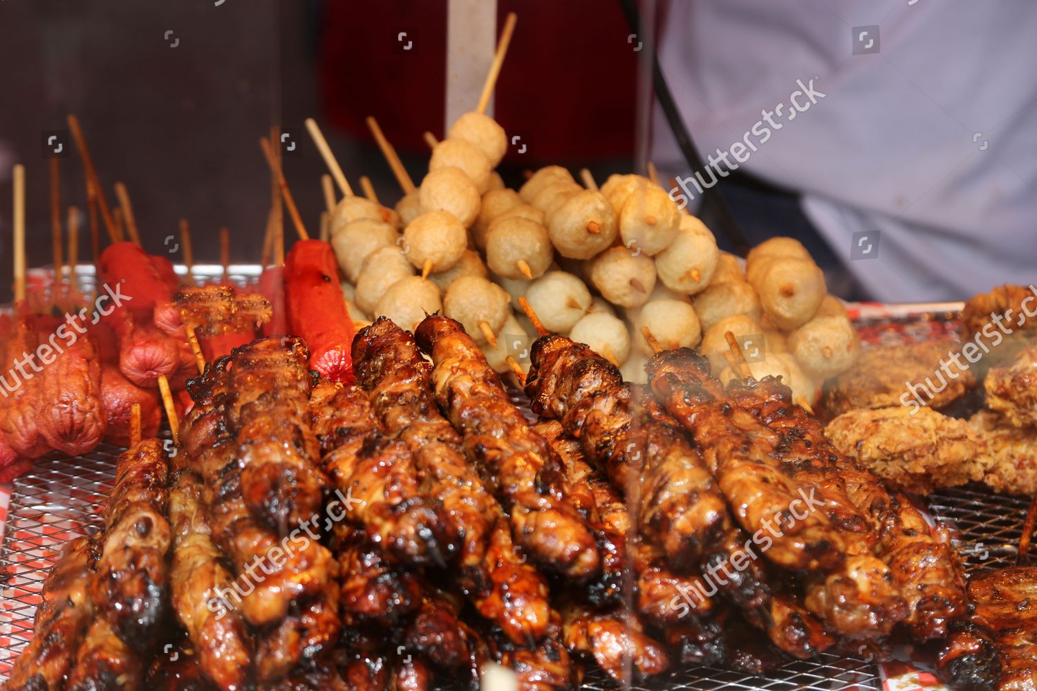 Traditional Filipino Pork Kabobs Along Other Editorial Stock Photo ...