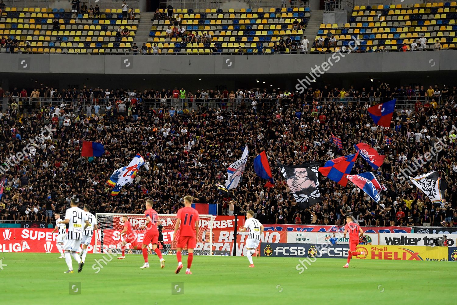 Fcsb Fans Action During Game Between Editorial Stock Photo - Stock ...