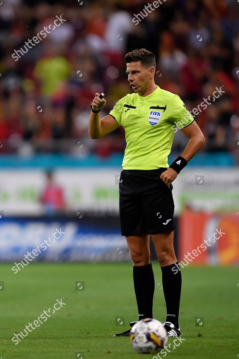 Referee Marian Alex Barbu Action During Editorial Stock Photo - Stock ...
