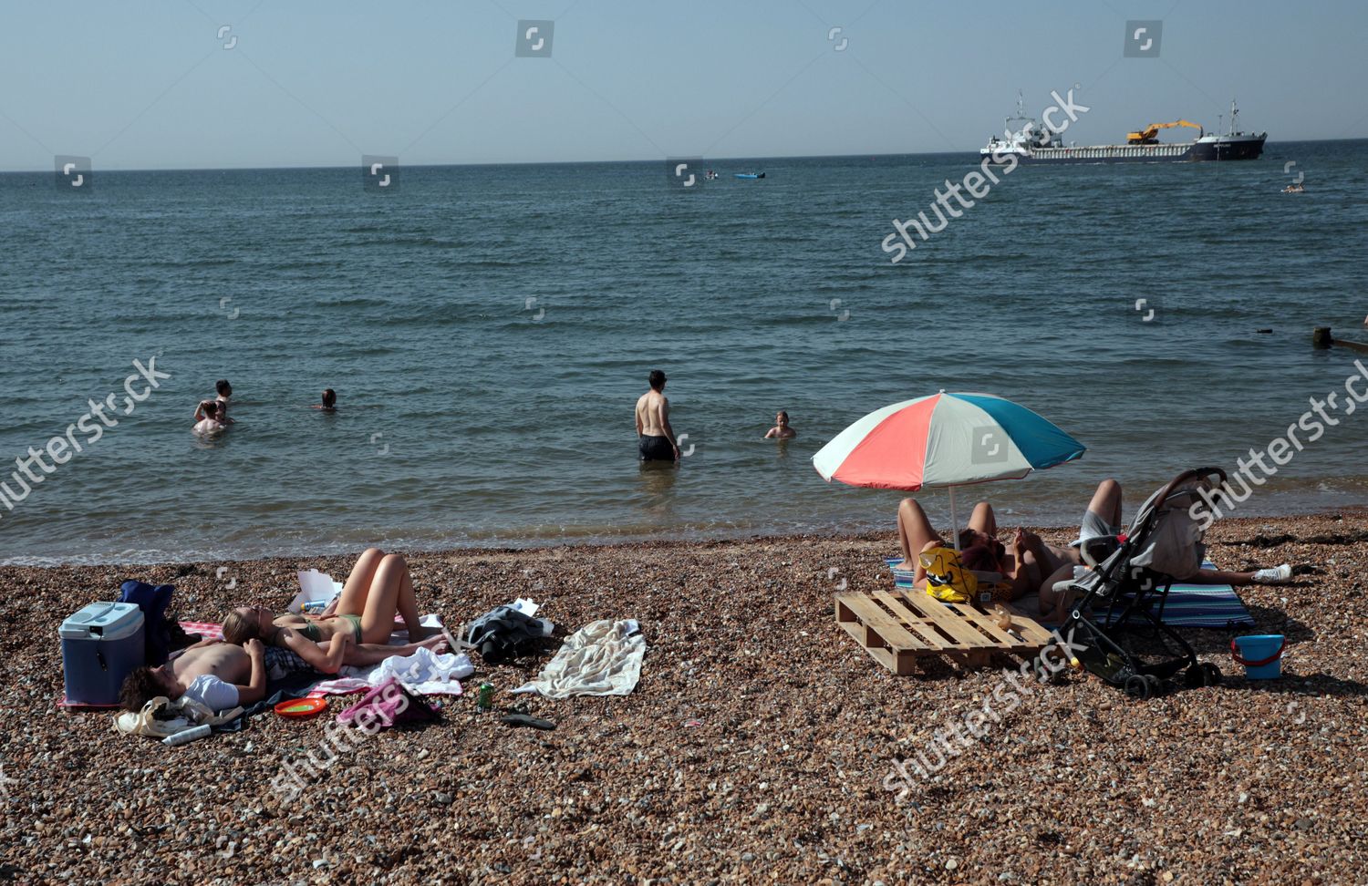 Members Public Enjoy Beach Weather Whitstable Editorial Stock Photo - Stock Image | Shutterstock
