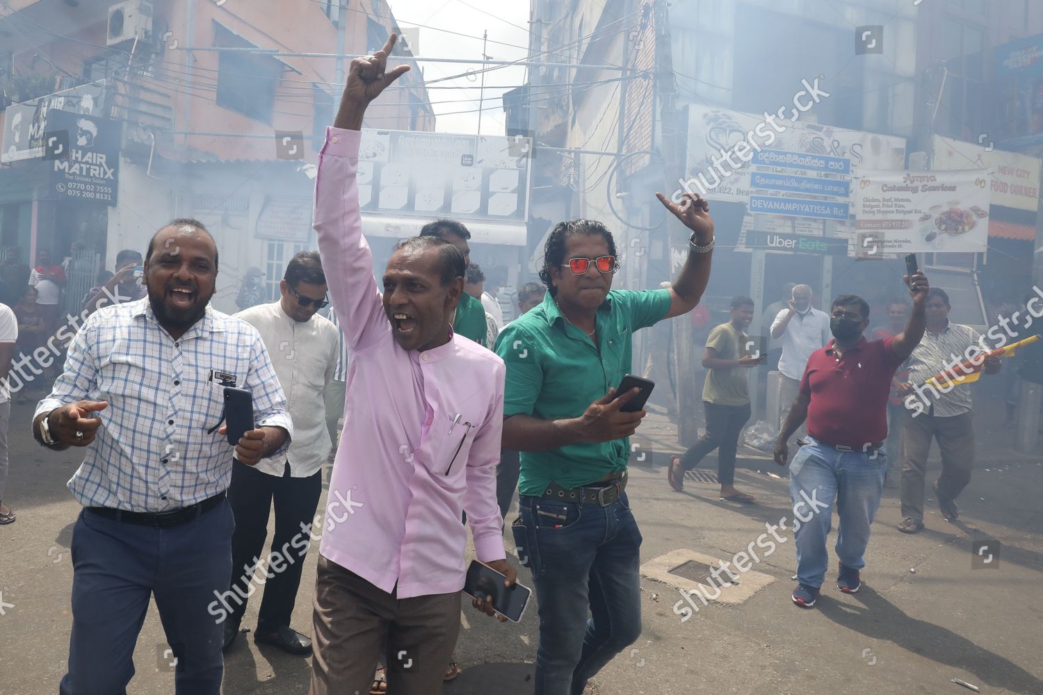 Supporters Acting President Ranil Wickramasinghe Celebrate Editorial ...