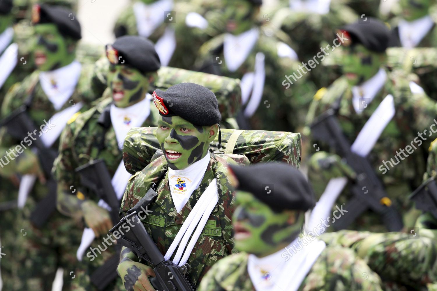 Members Colombian Armed Forces Participate Parade Editorial Stock Photo ...