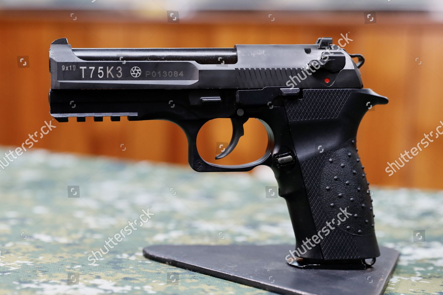 Domestically Developed T75k3 Pistol Displayed Inside Editorial Stock Photo - Stock Image ...