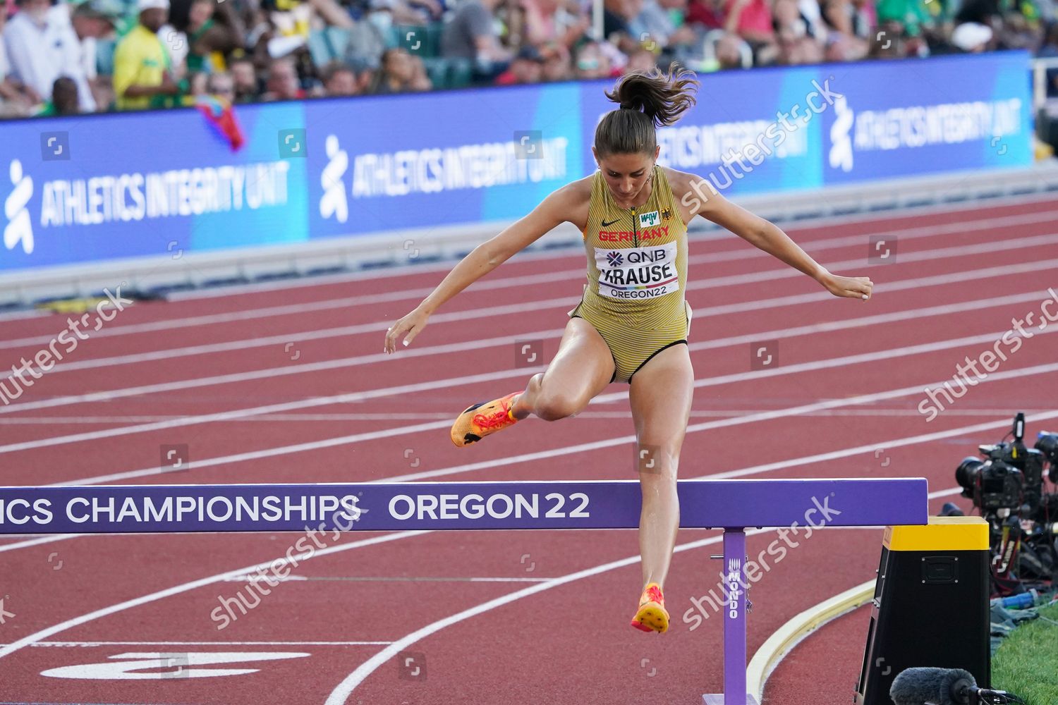 3000m Obstacle Course Womens Final Gesa Editorial Stock Photo - Stock ...